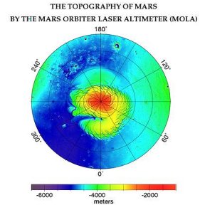 ERBzine 1503: Matching Mars - The Polar Regions by Den Valdron