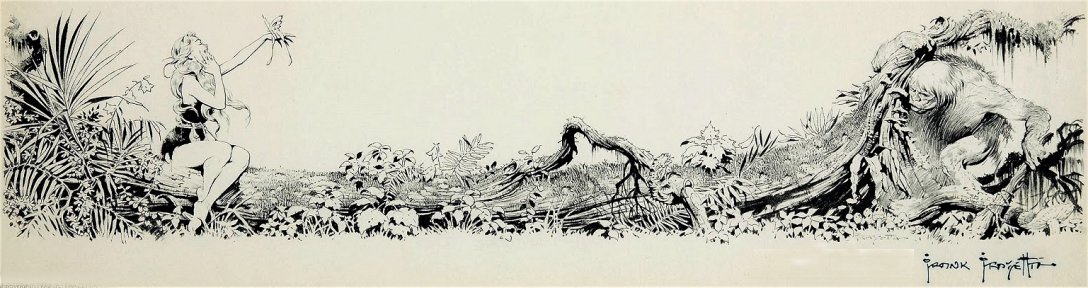 Frazetta 1: Beauty and the Beast Collage